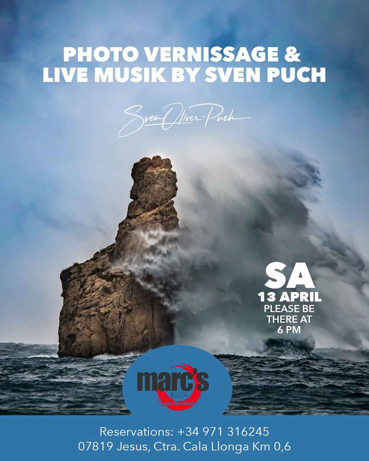 Ibiza: Vernissage mit Fotos von Sven Puch im "marc's" - Ibiza HEUTE